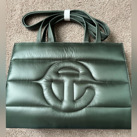 Telfar | Bags | Telfar X Moose Knuckles Puffer Dark Green Medium ...